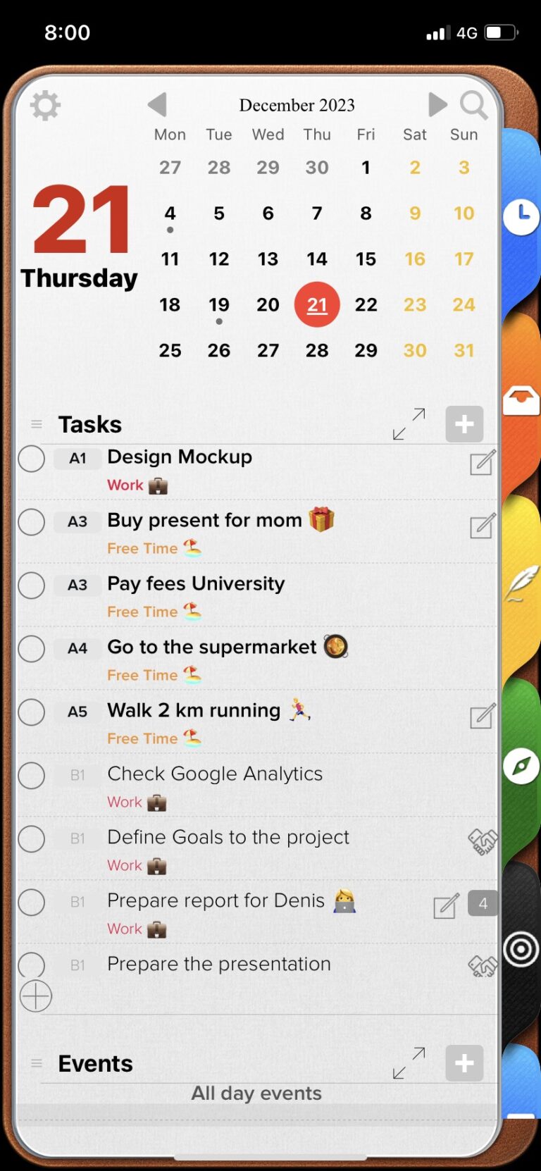 Opus One: Agenda Planner
